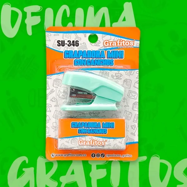 Mini Grapadora con Ganchos - Grafitos